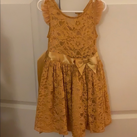 Dresses | Golden Yellow Lace Dress Like New | Poshmark